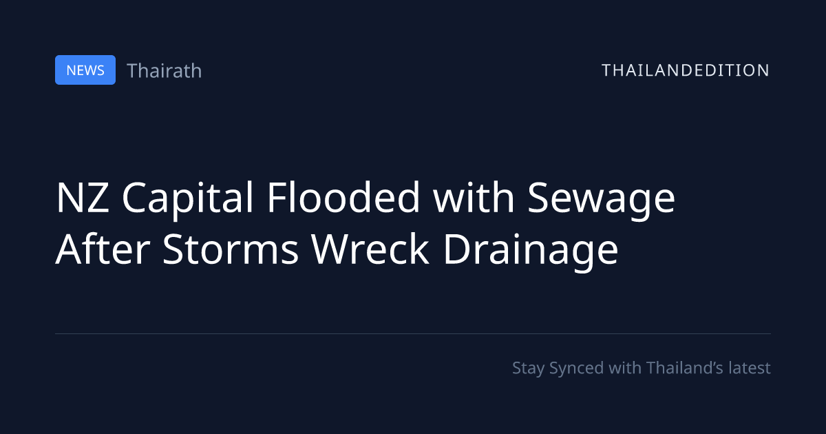 NZ Capital Flooded with Sewage After Storms Wreck | thailandedition